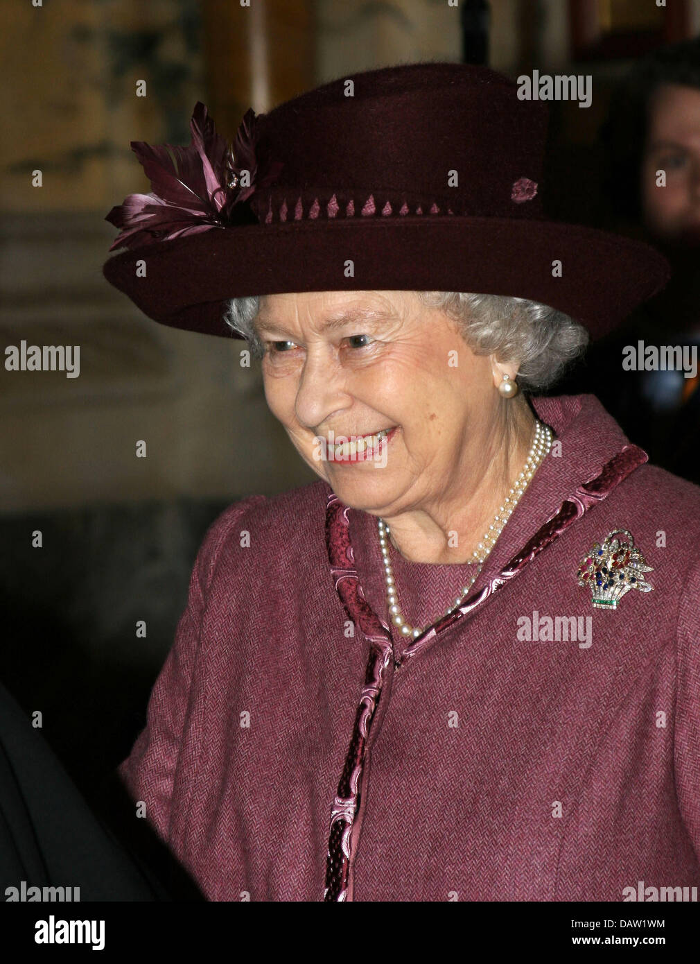 Britain's Queen Elizabeth II (L) is pictured in The Hague, Netherlands ...