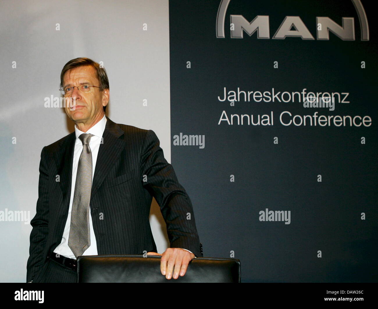 Hakan Samuelsson, CEO of MAN, pictured at the annual balance press ...