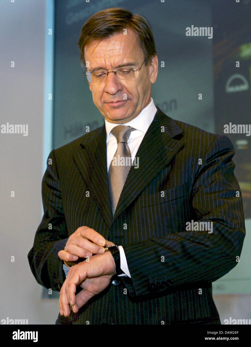 Hakan Samuelsson, CEO of MAN, pictured at the annual balance press ...