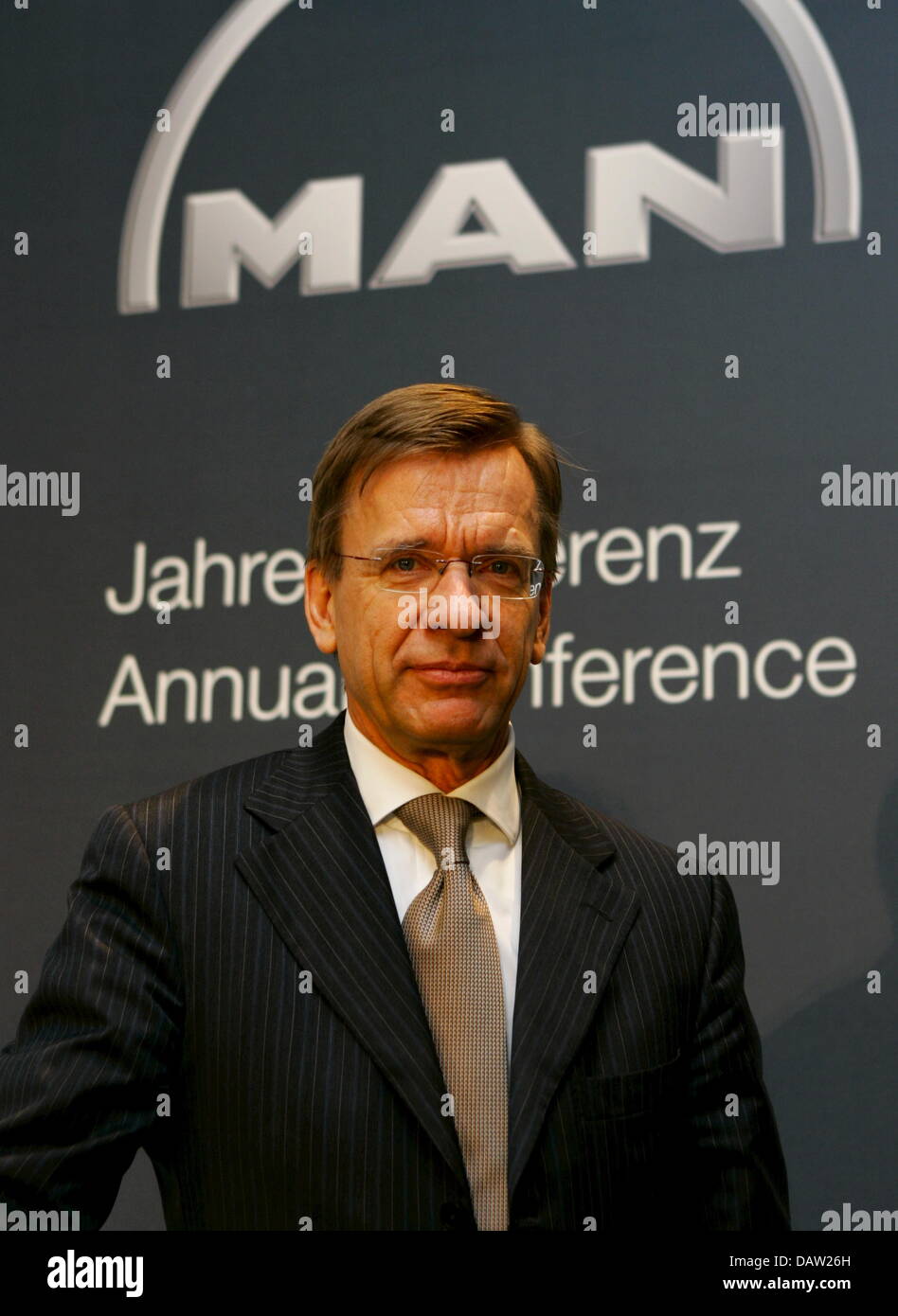 Hakan Samuelsson, CEO of MAN, pictured at the annual balance press ...