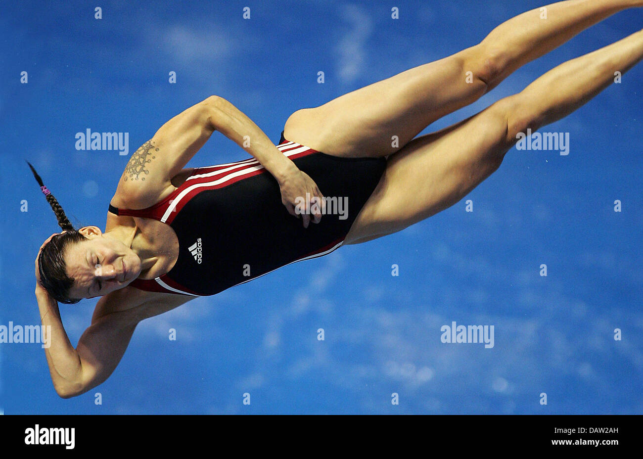 Ditte Kotzian from Berlin shown during her jump from the 3m diving ...