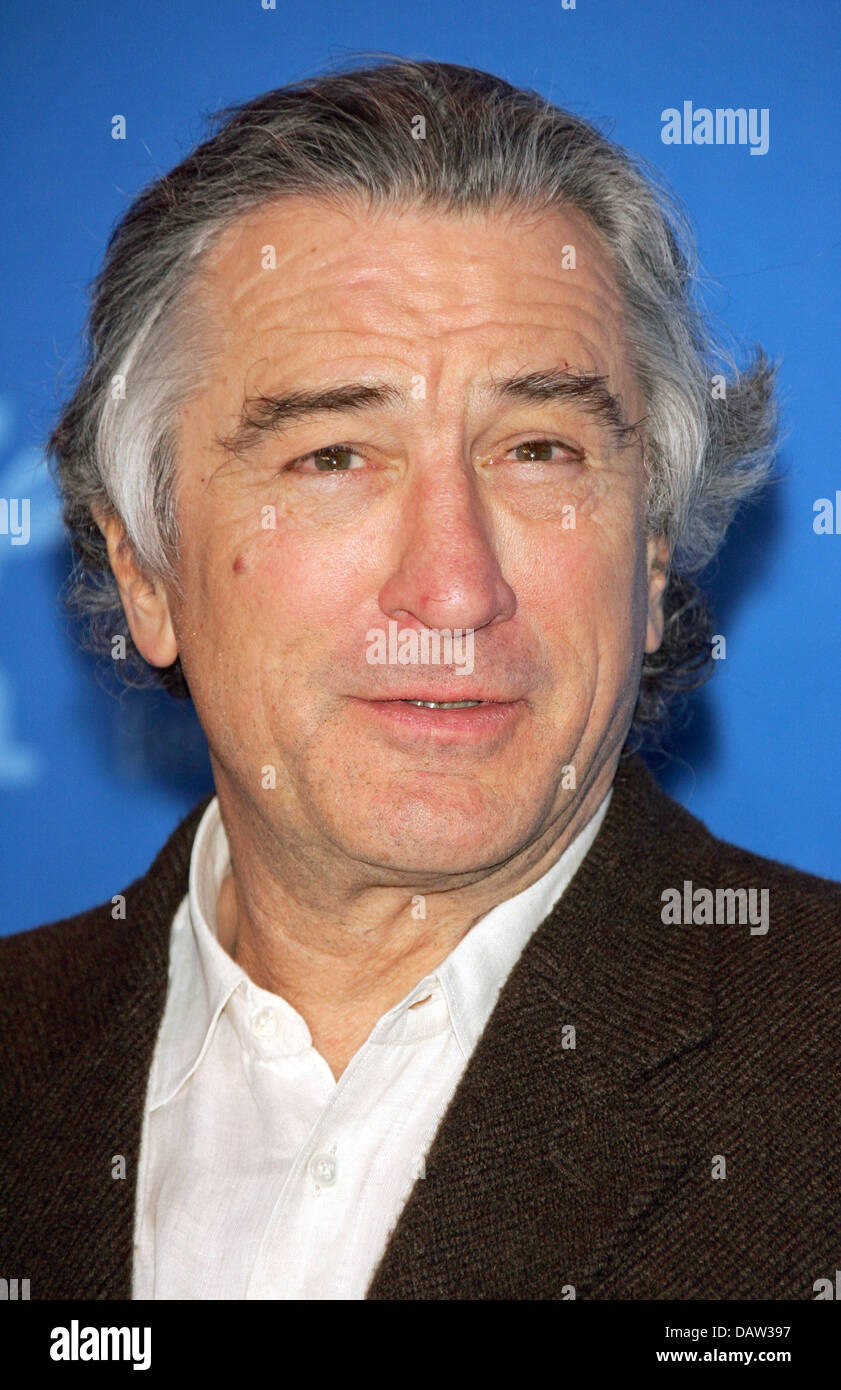 US-American actor and filmmaker Robert de Niro poses at a photo call ...