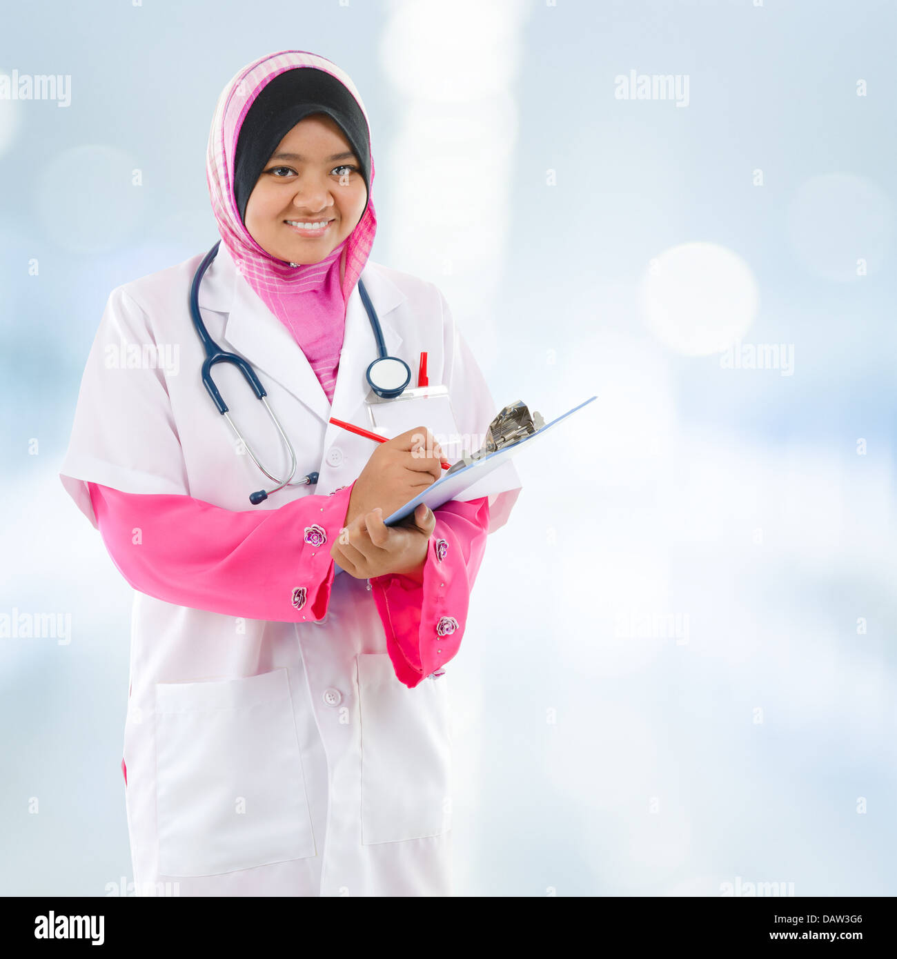Southeast Asian Muslim medical student Stock Photo - Alamy