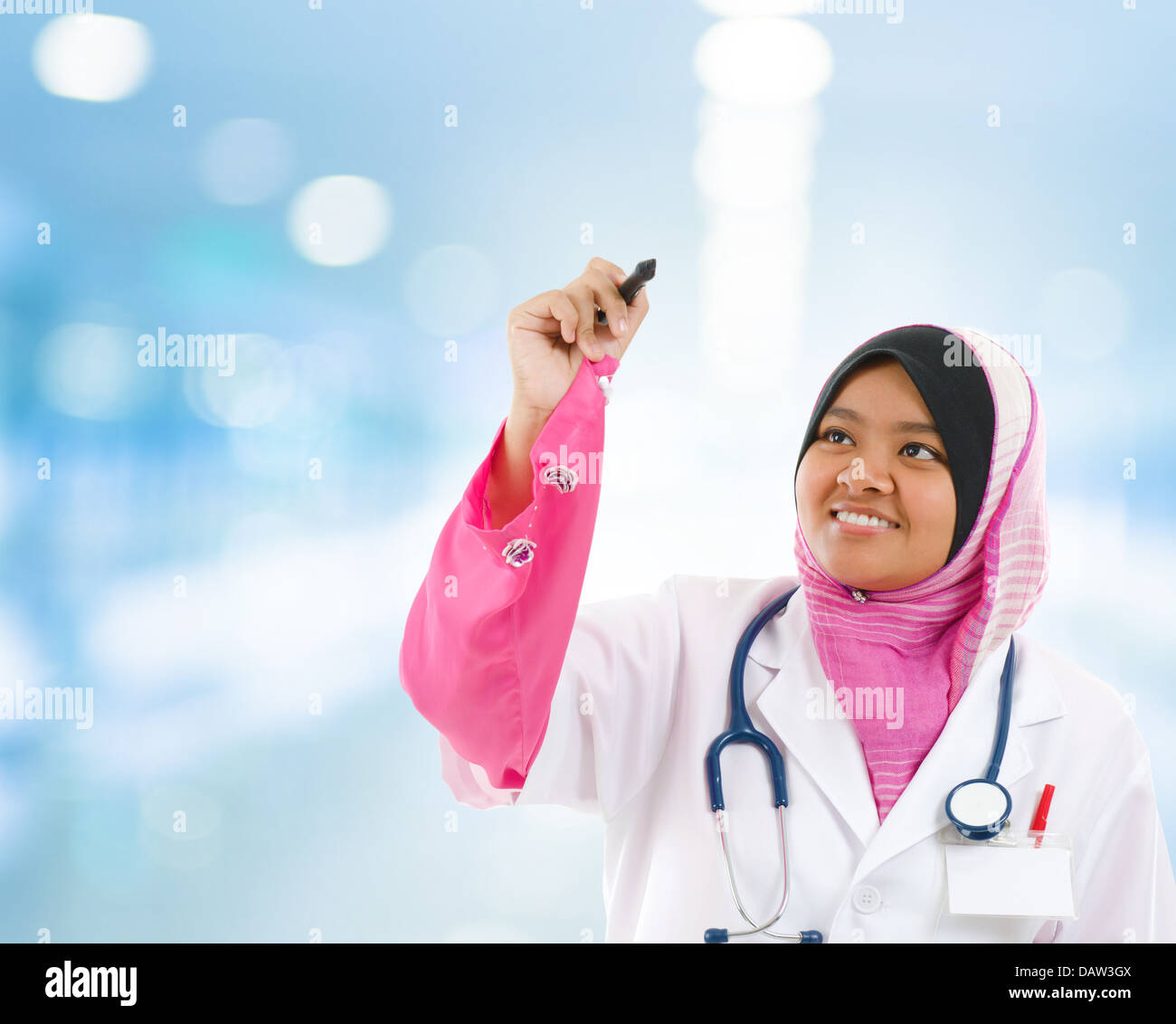 Southeast Asian Muslim medical student Stock Photo - Alamy