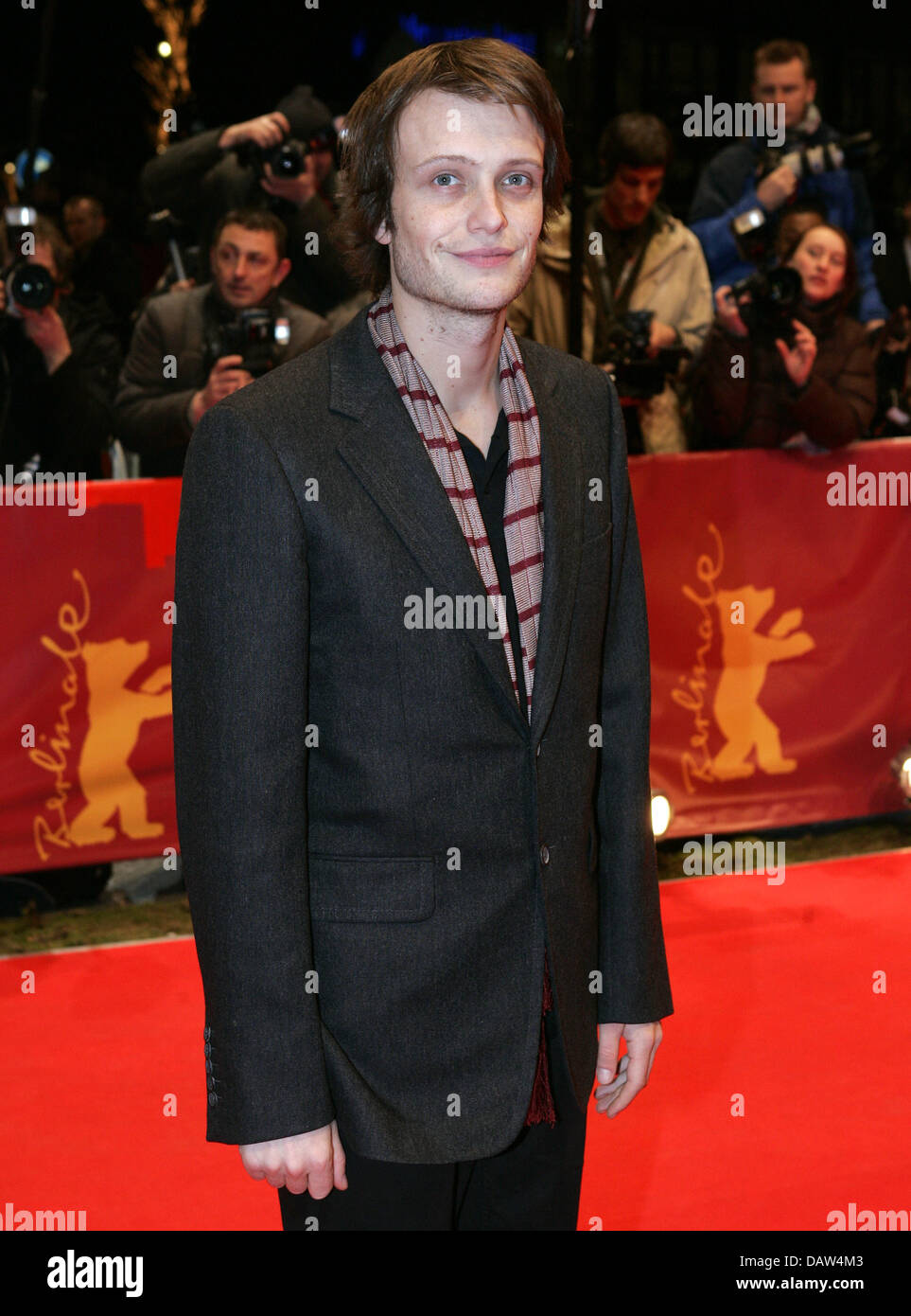 German actor August Diehl arrives on the red carpet to the Golden Bear ...