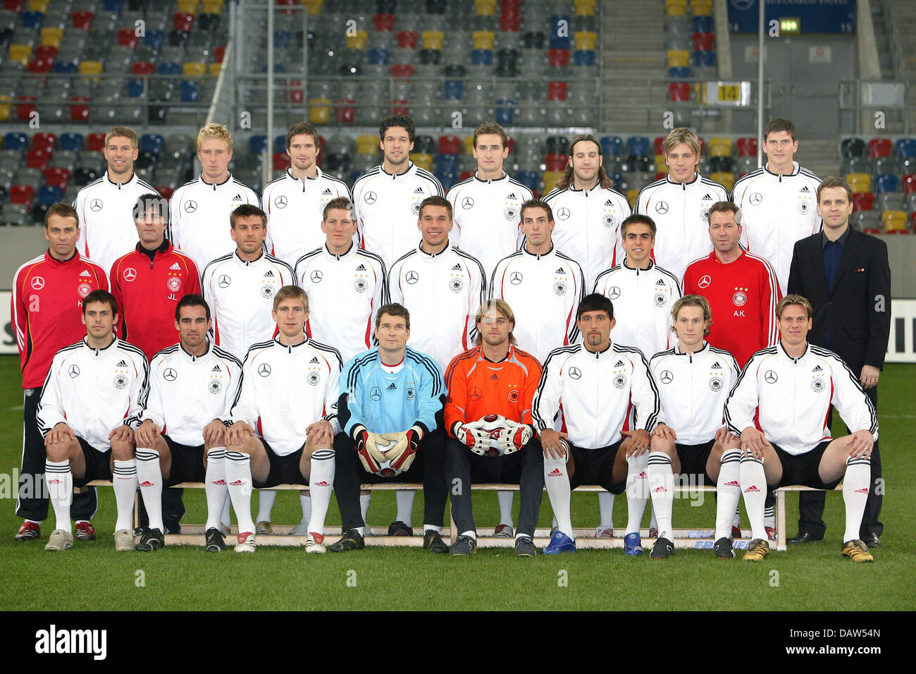 The German national soccer team pictured in Duesseldorf, Germany, 6 ...