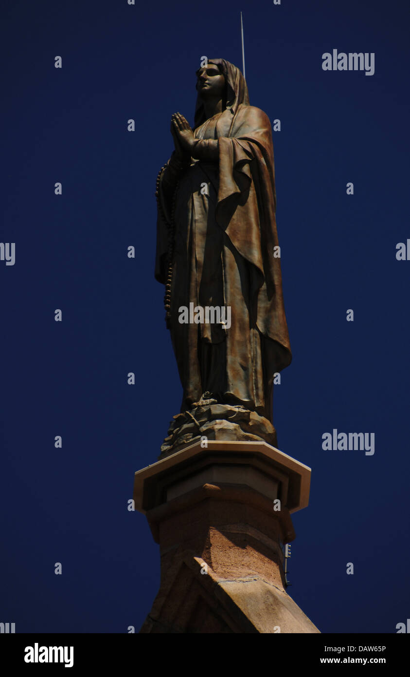 United States. Santa Fe. Loretto Chapel. 19th century. Statue of Virgin ...
