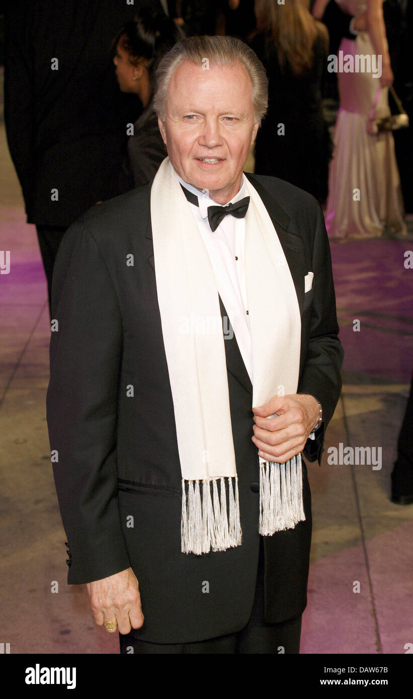 US actor Jon Voight smiles for the cameras arriving at the Vanity Fair ...