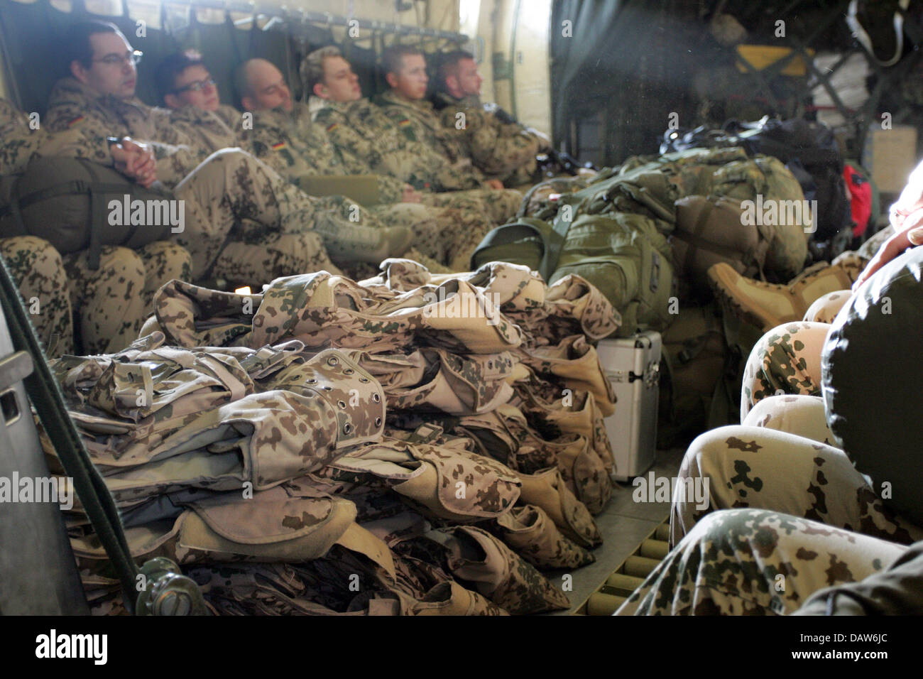 Soldier Getting On Plane