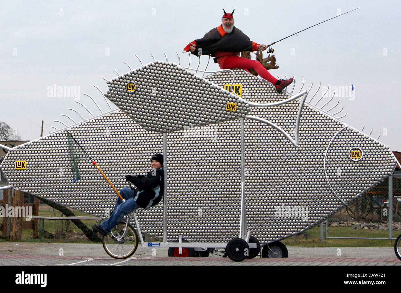 Devilish bicycle designer Didi Senft (top) presents his latest ...