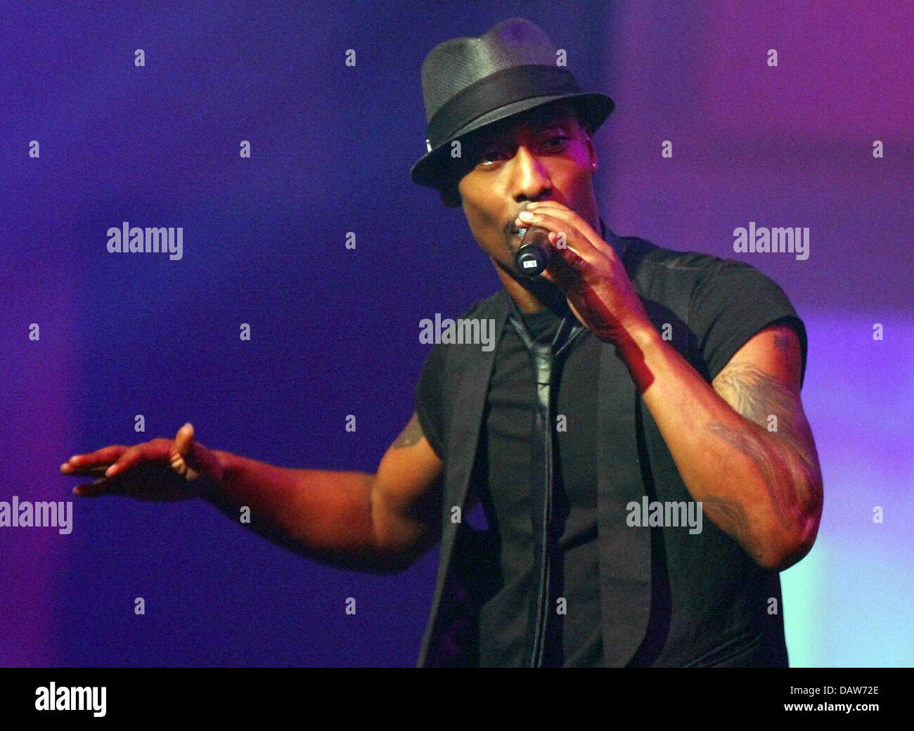 British former boy band singer Simone Webbe performs at 'The Dome 41 ...