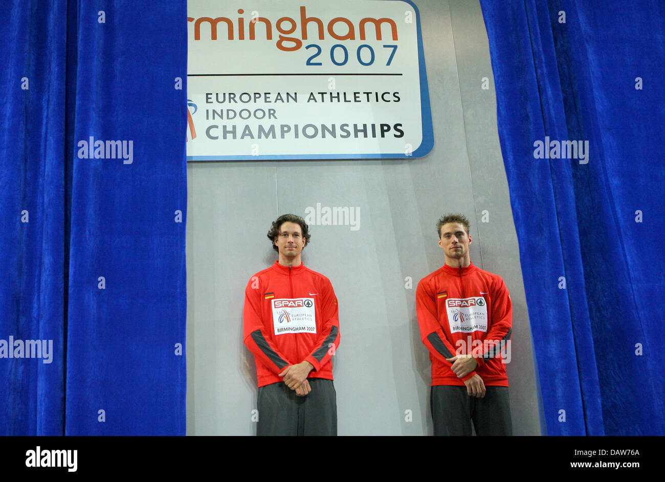 German pole vaulters Bjoern Otto (R) and Danny Ecker (L) Pole Vault ...