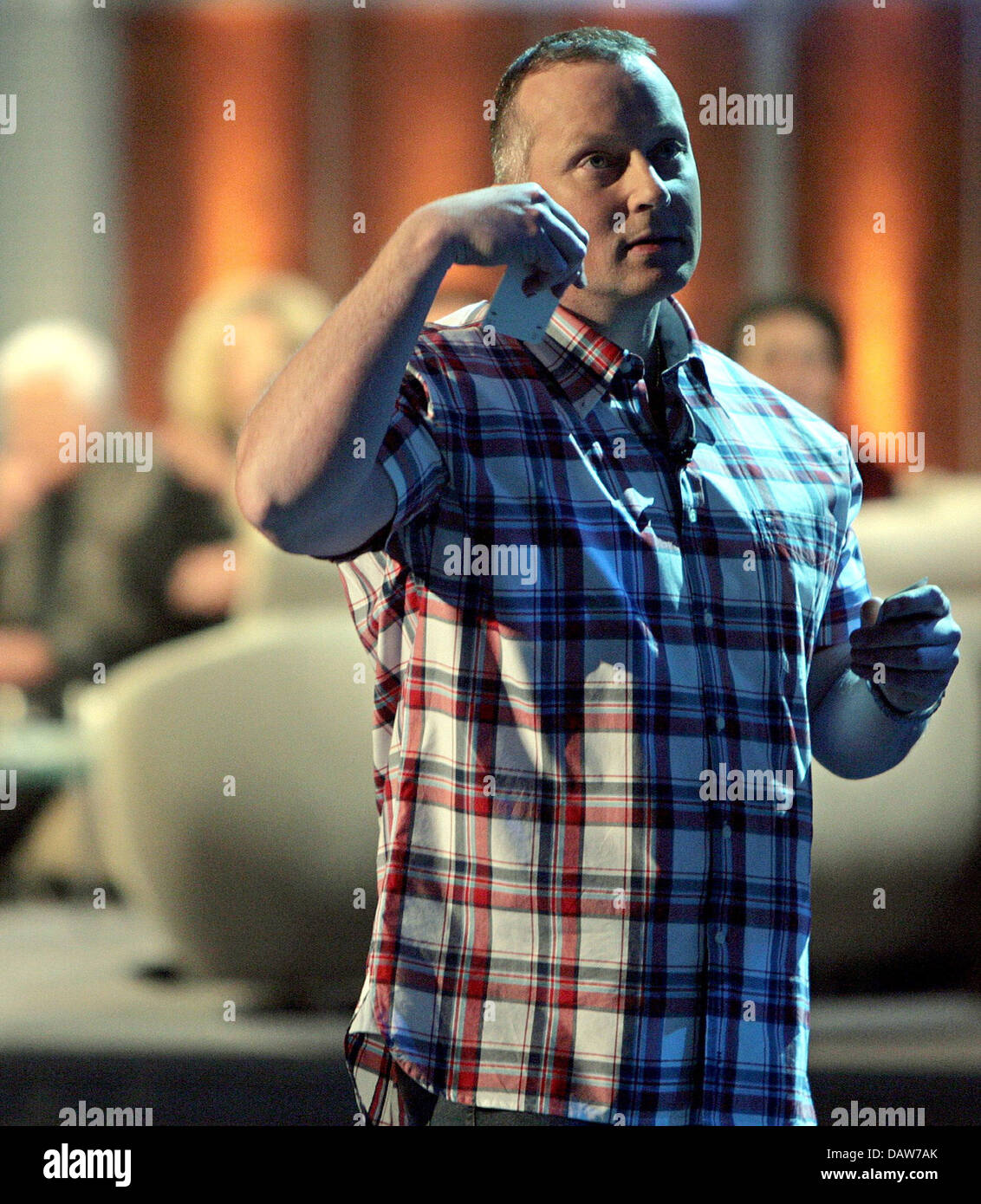 Candidate Frank Hebst is pictured during the ZDF entertainment show ...