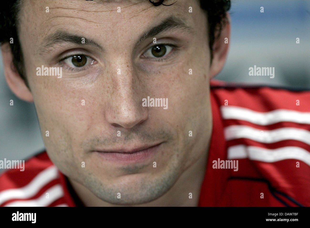 Player Mark van Bommel is pictured during a Bayern Munich Press ...