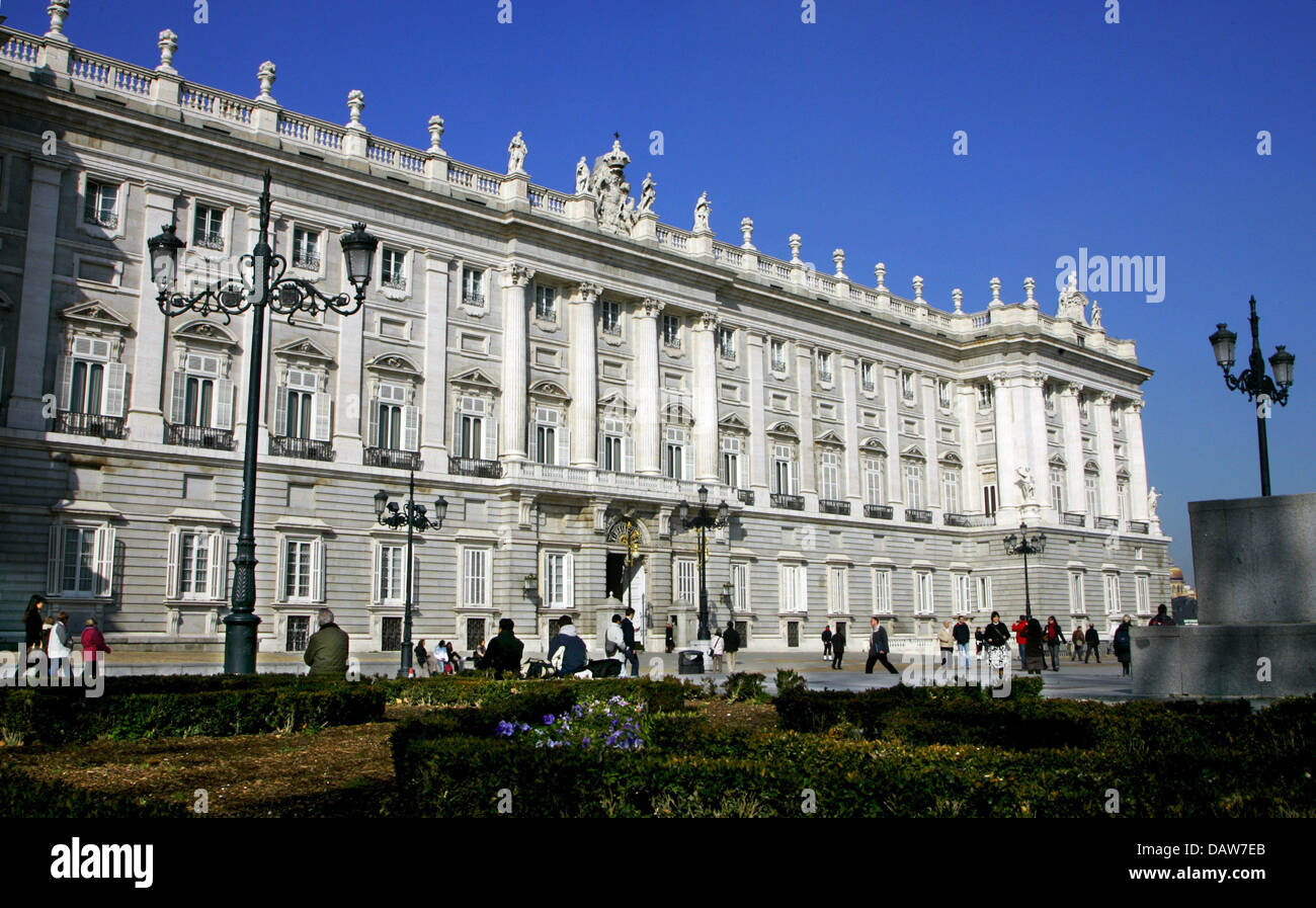 The Palacio Real (Royal Palace) pictured in Madrid, Spain, 21 February ...