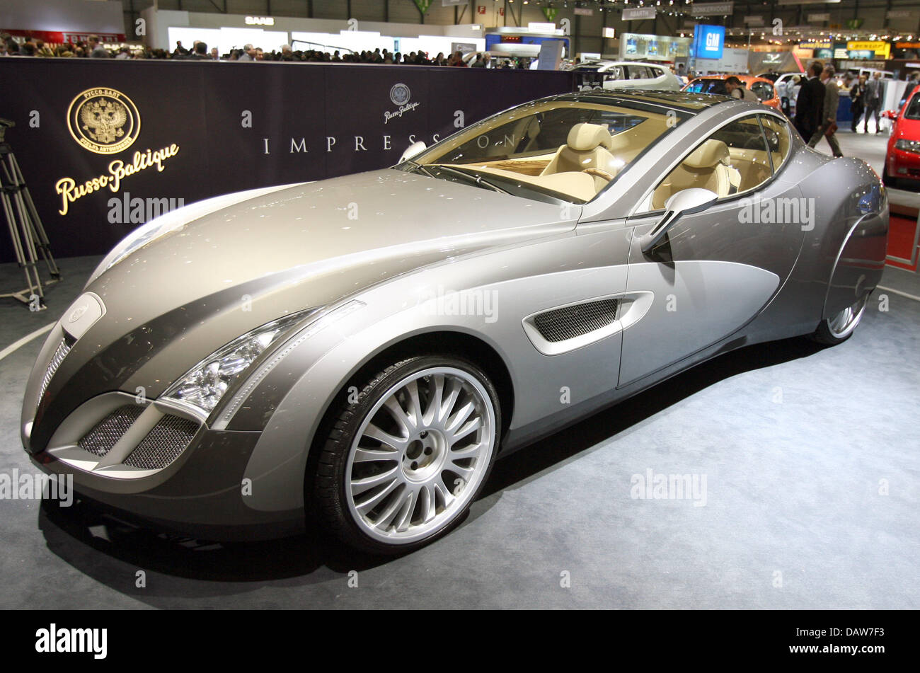 A Russo-Baltique pictured at the Geneva Motor Show in Geneva ...