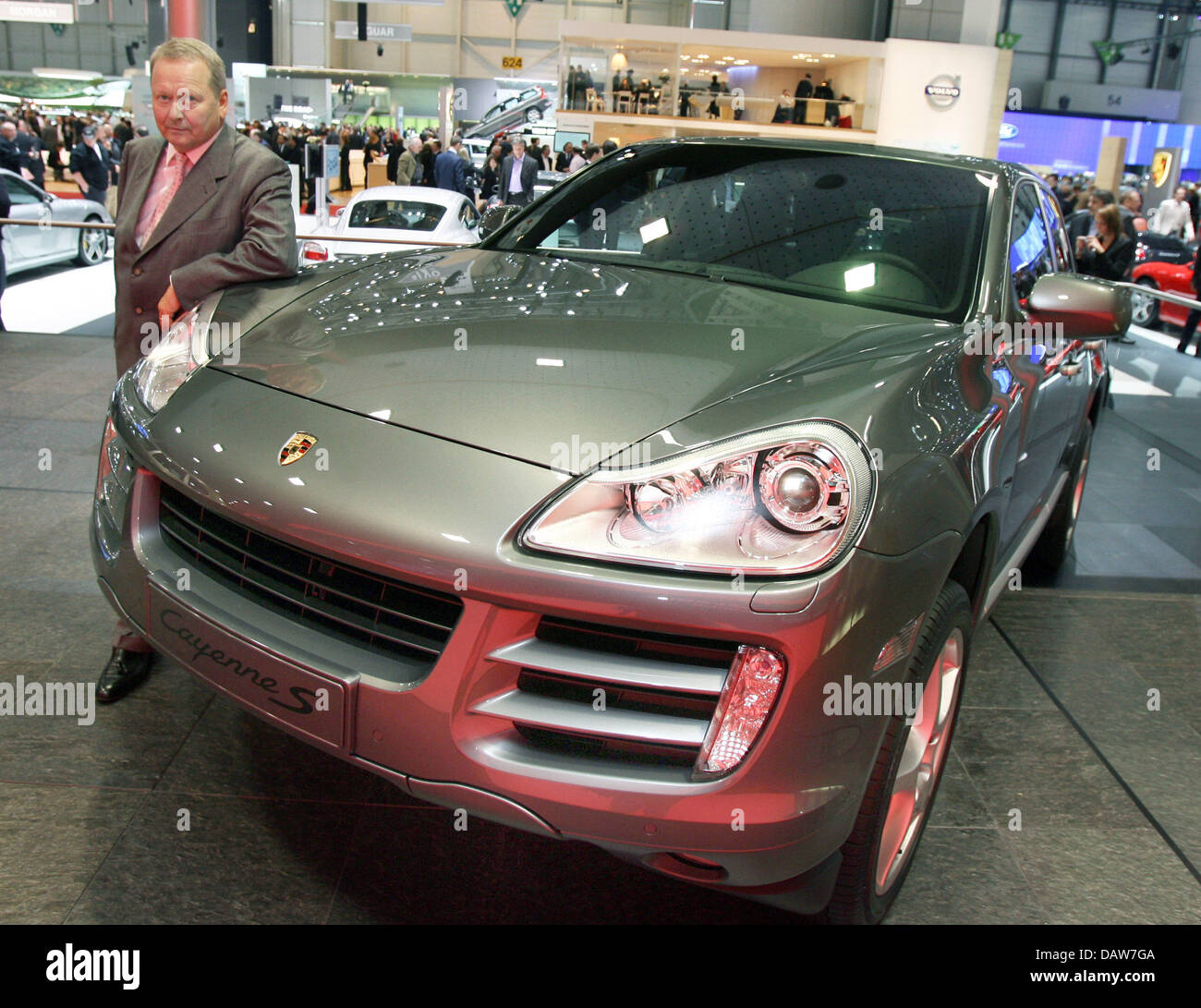Porsche Chairman of the Supervisory Board Wolfgang Porsche poses with a ...