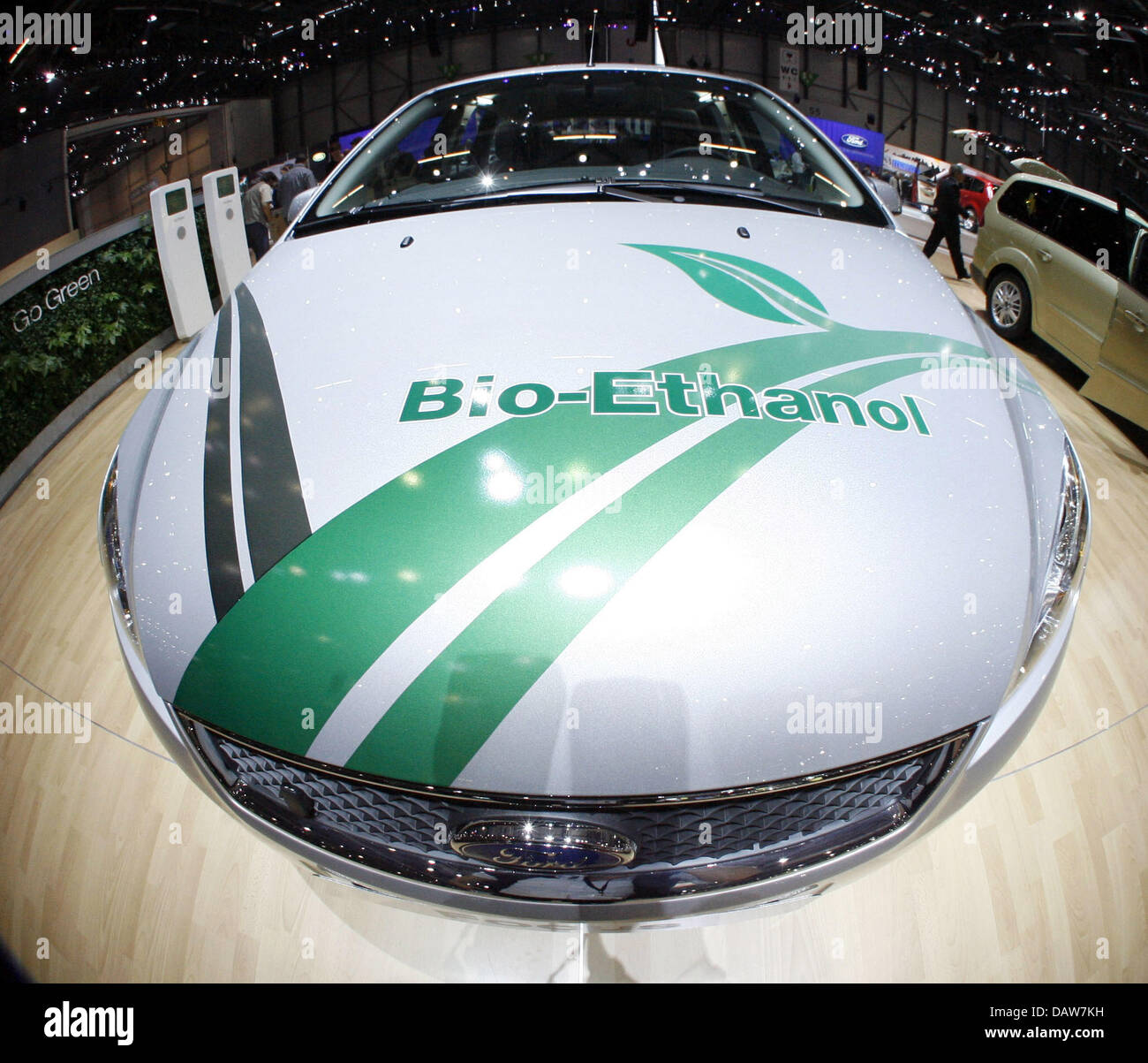 The new Ford Focus with eco-grain alcohol engine is presented at the ...