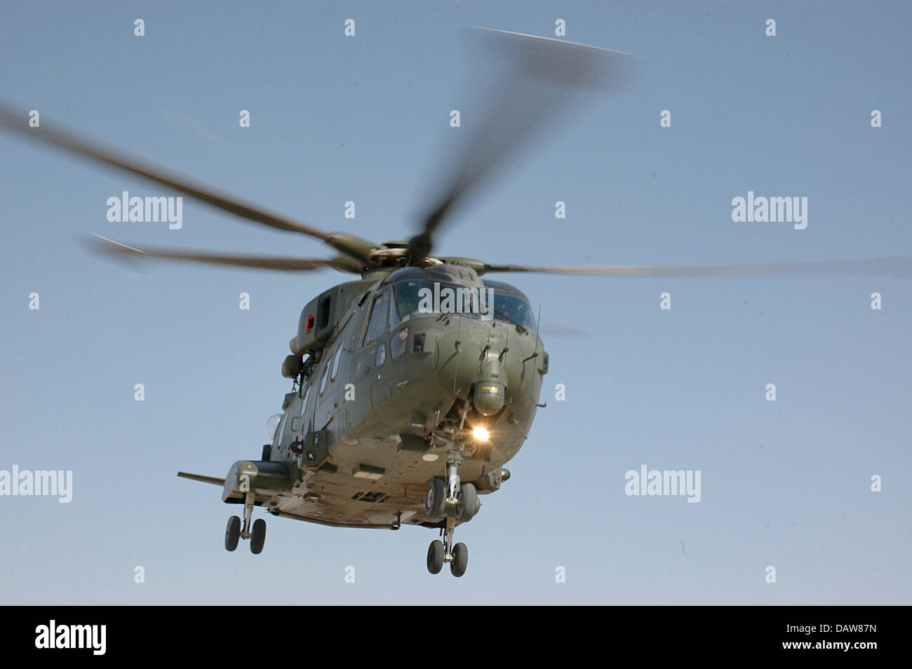 (dpa file) A EH101 Merlin HC Mk3, 1419 Flight helicopter of the Royal ...