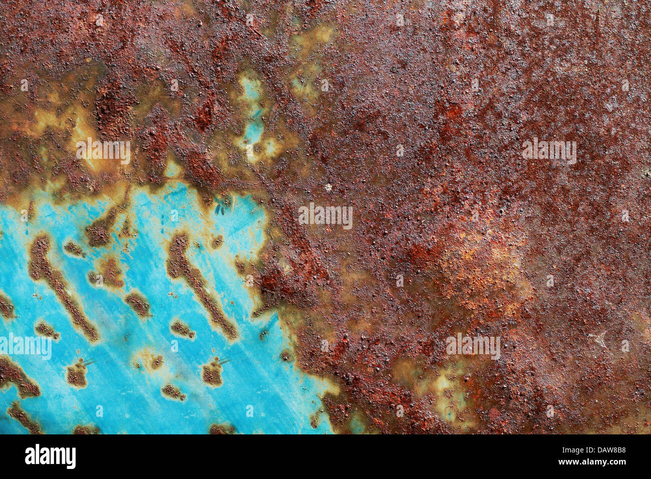 Rusted Blue Metal Stock Photo - Alamy