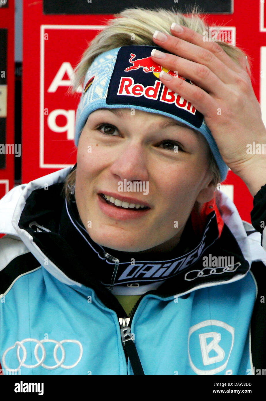 German Maria Riesch is pictured after the women's slalom World Cup ...