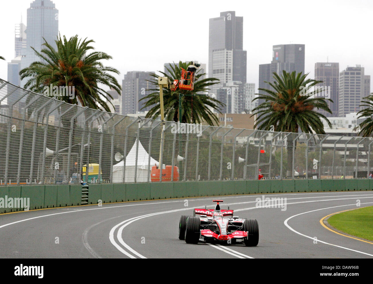 Spanish Formula One pilot Fernando Alonso of McLaren Mercedes paces the ...