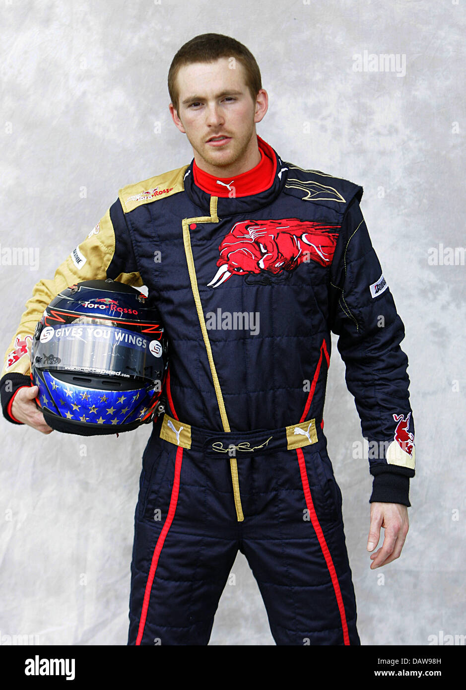 US Formula One pilot Scott Speed of Scuderia Toro Rosso poses for the ...