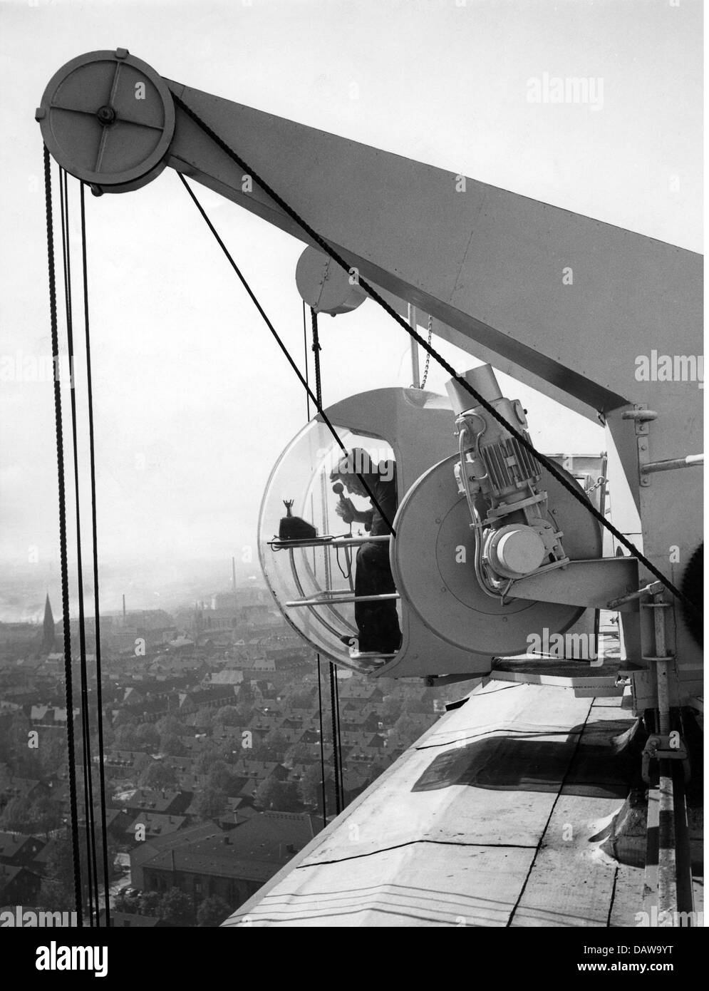 people, professions, crane driver, West Germany, 1960s, , Additional ...