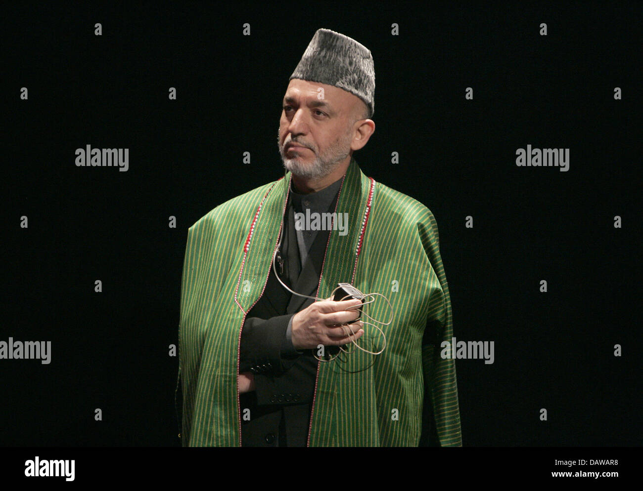 Afghan President Hamid Karzai pictured at the 2007 Steiger Award in ...