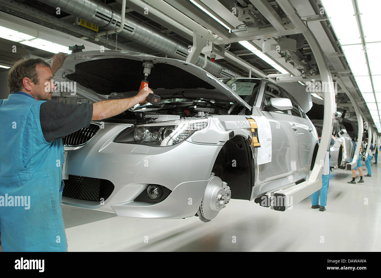 Bmw Employee Works On Bmw High Resolution Stock Photography and Images ...