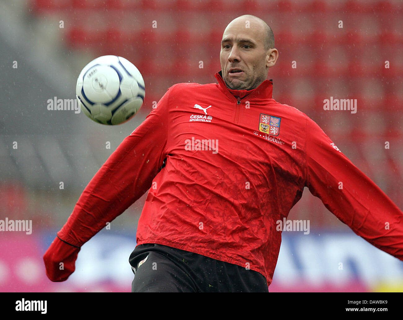Czech international striker Jan Koller pictured during his team's ...