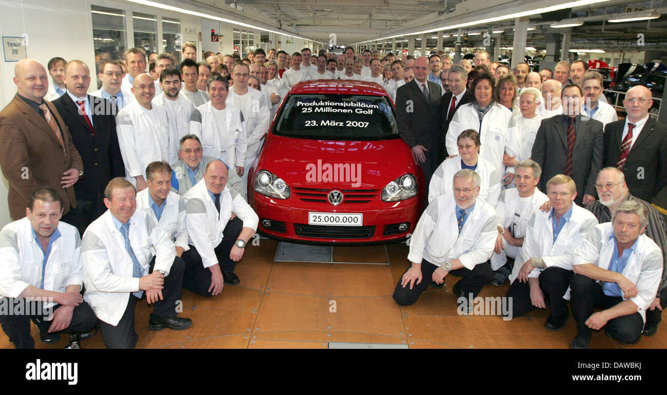 The staff of Volkswagen is proud to present the 25 millionth Volkswagen ...