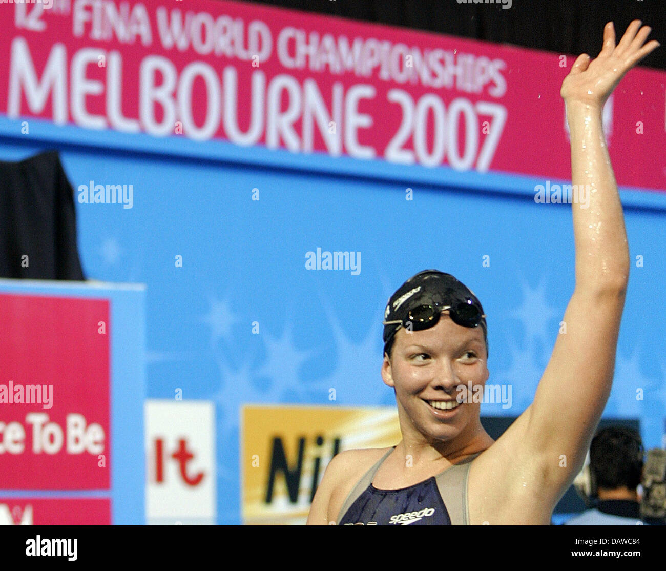 US swimmer Kate Ziegler cheers winning the Women's 1500m Frestyle of ...