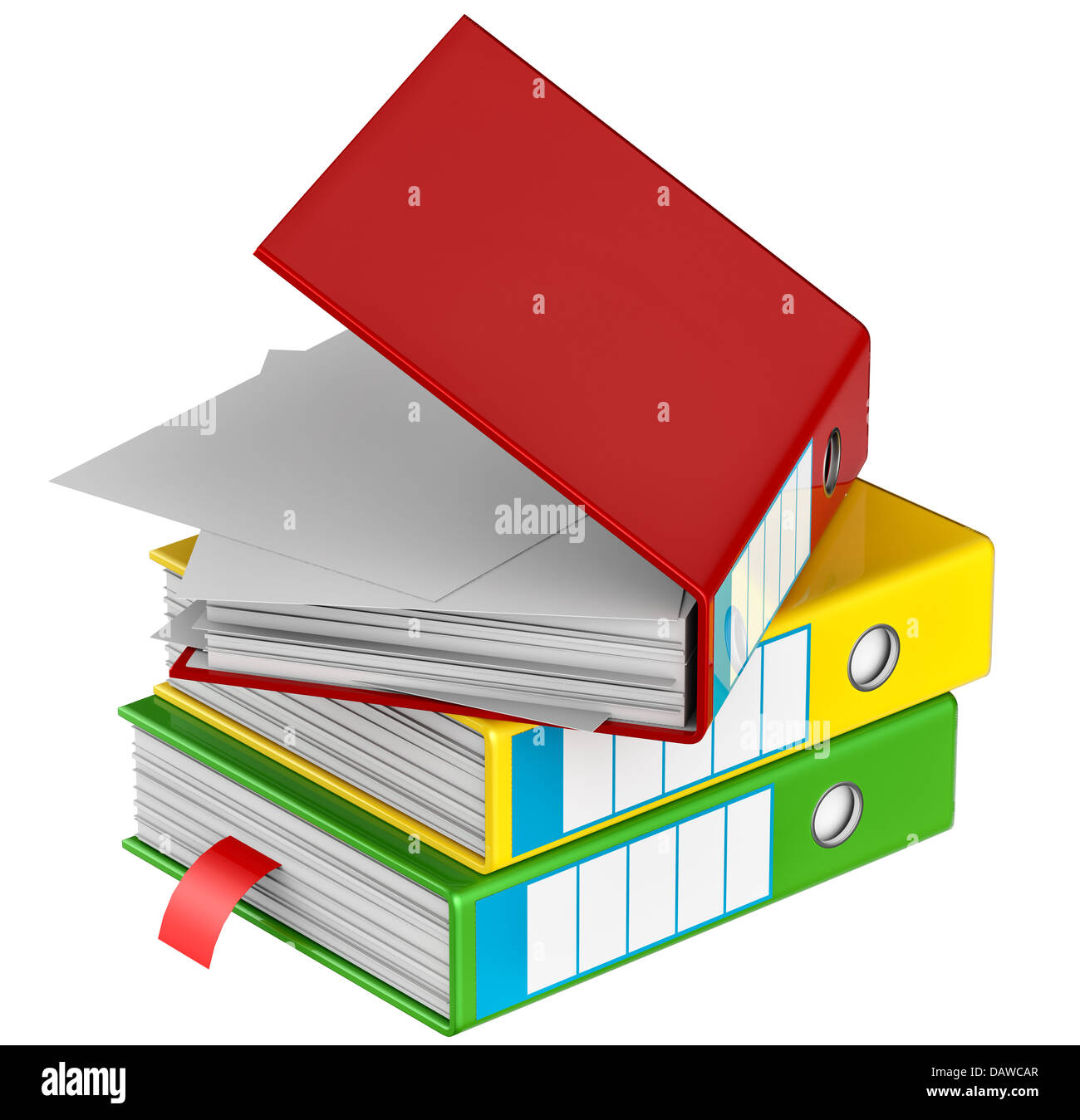 colored folders stores important documents Stock Photo - Alamy