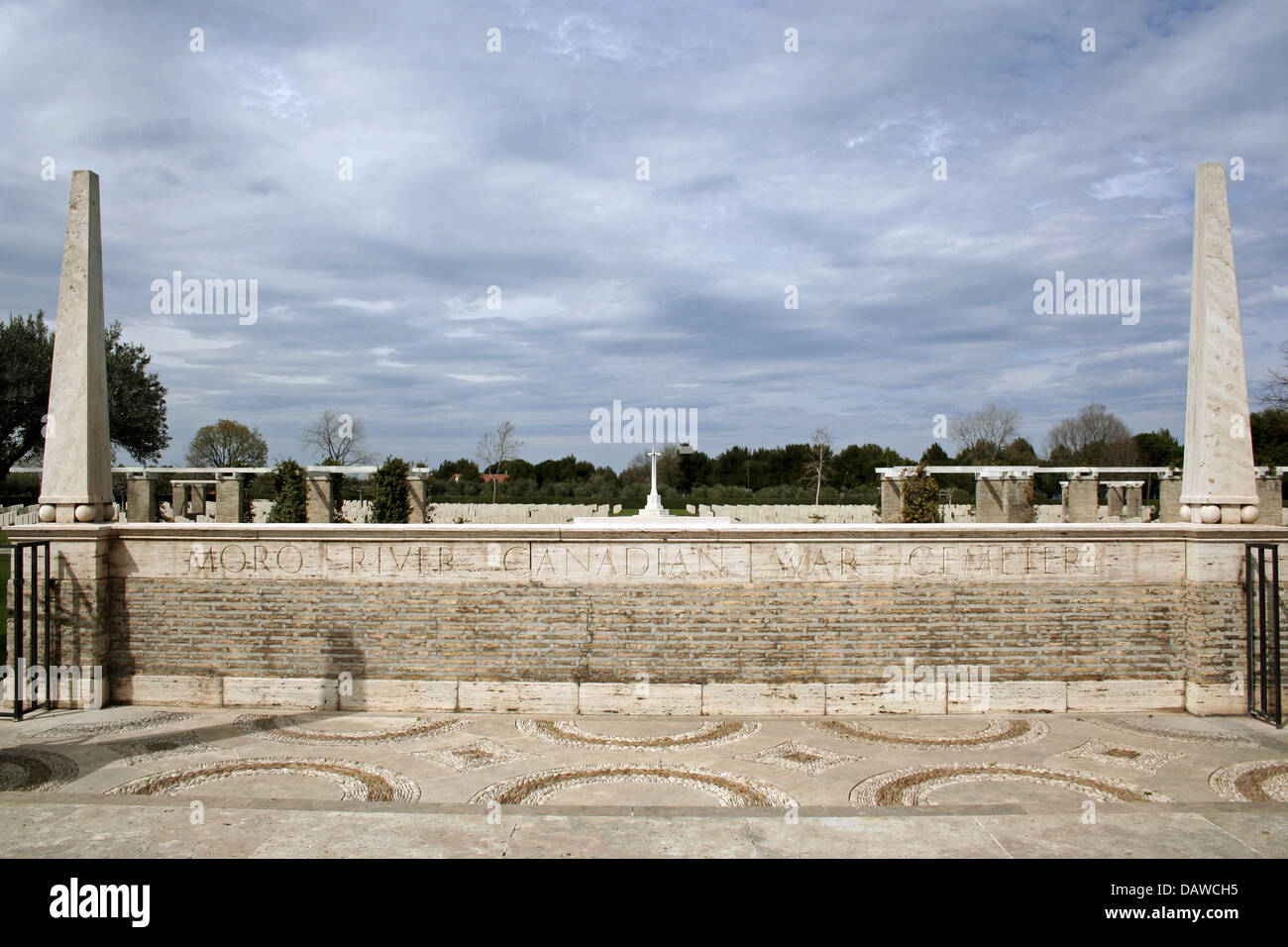 The photo shows the entrance area of the Moro River Canadian War ...