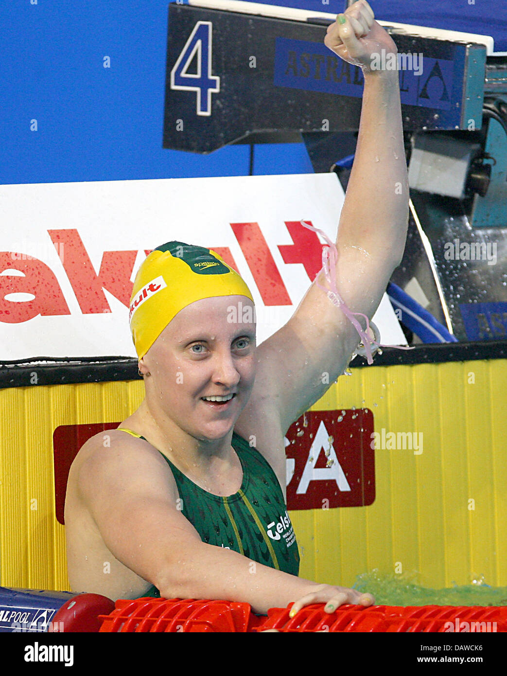 Australian Jessicah Schipper is pictured after the women's 200 metres ...