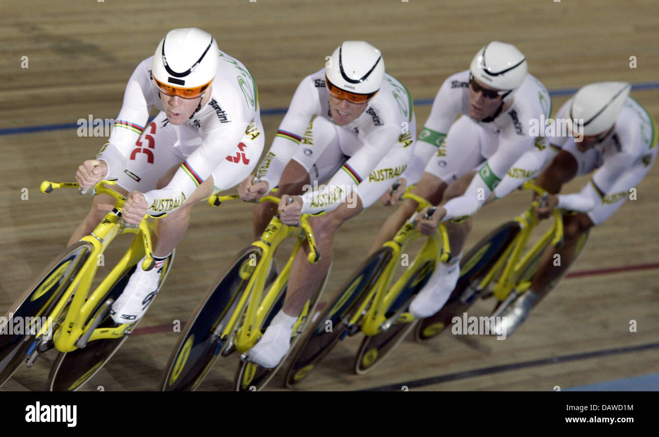 The Australian team (L-R) Peter Dawson, Zakkari Dempster, Matthew ...