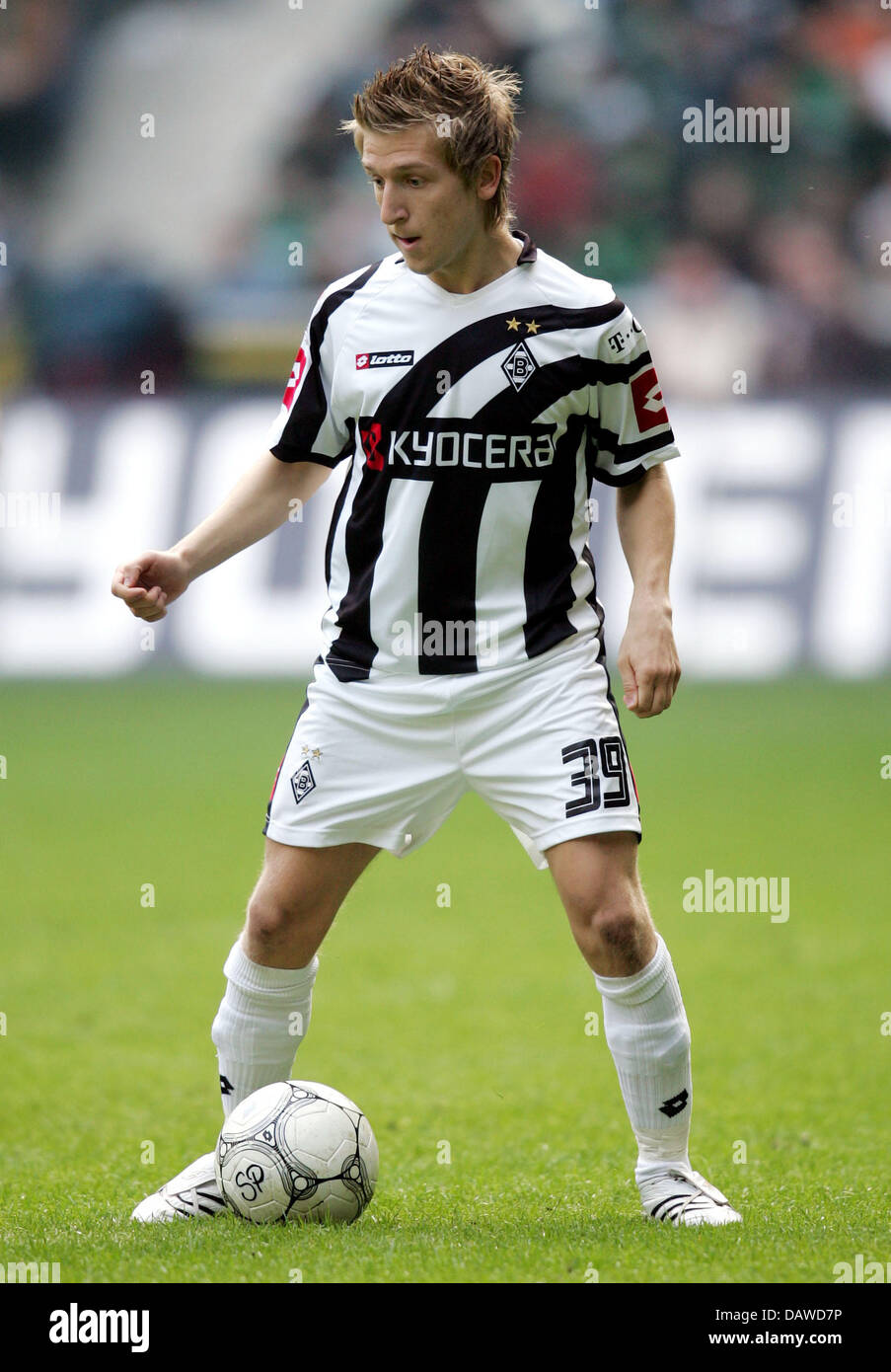 Moenchengladbach's debutant Marko Marin controls the ball during the ...