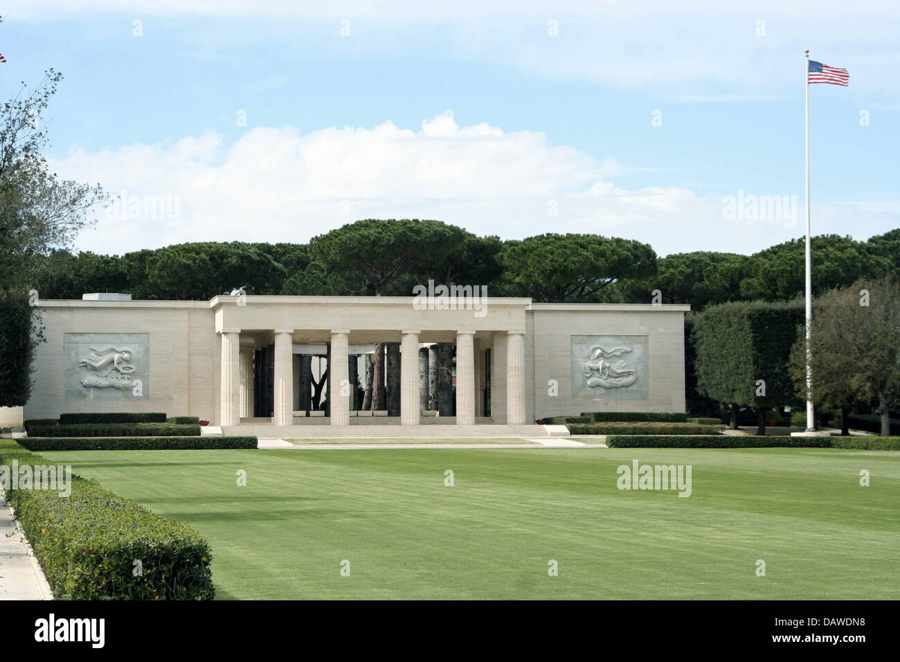 The picture shows the memorial hall of the 'Sicily-Rome American ...