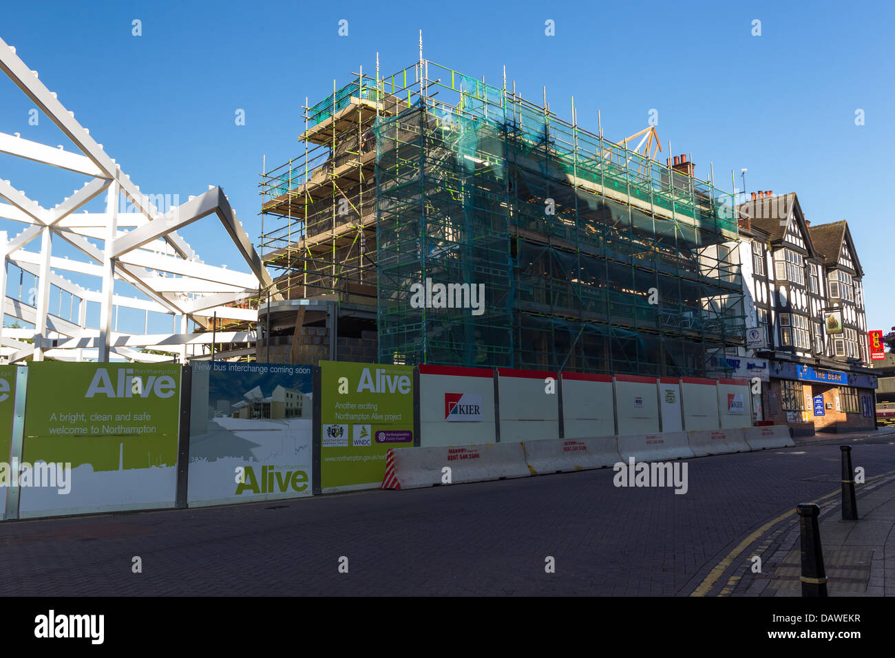 Northampton, UK. 19th July, 2013. Northampton. Bus Interchange Building ...