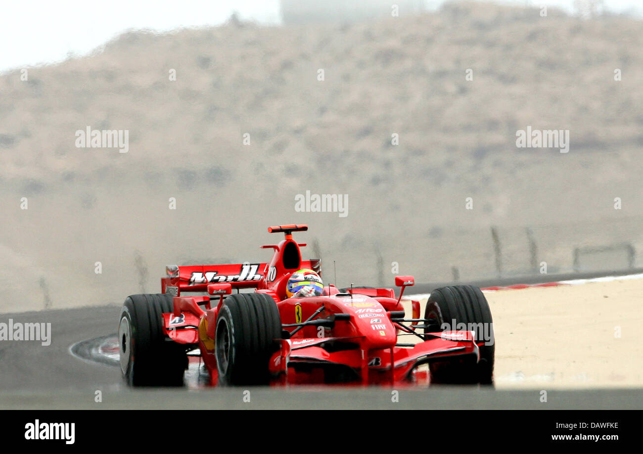 Brazilian Formula One driver Felipe Massa of Scuderia Ferrari paces his ...