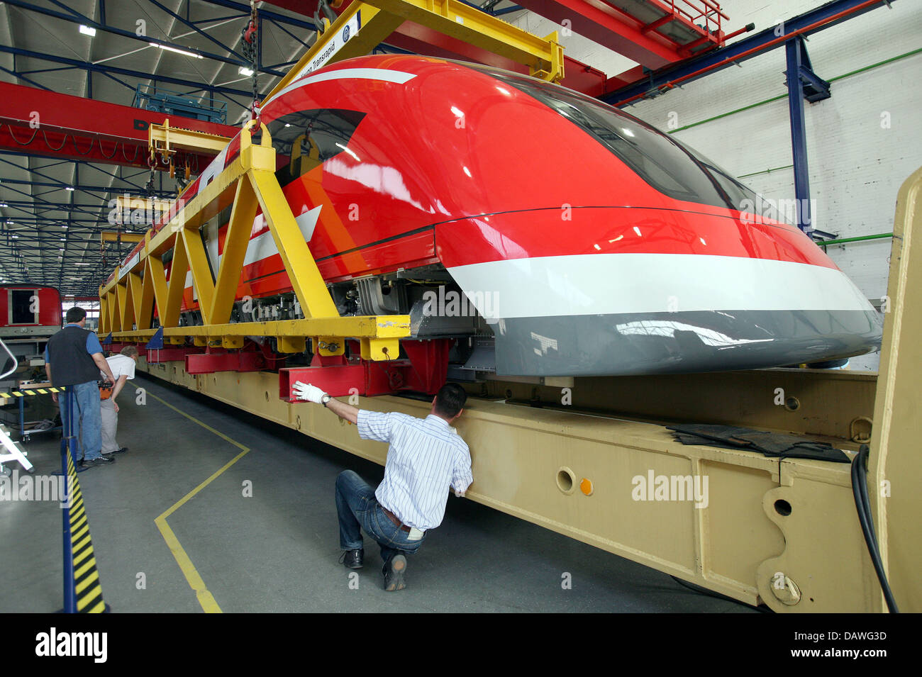 The TR09, a 'Transrapid' maglev train designed for a possible maglev ...