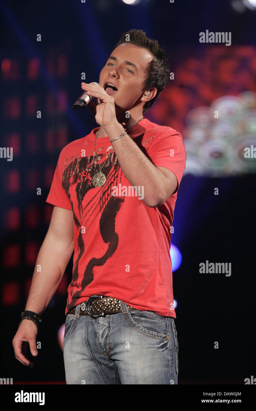 Martin Stosch pictured during the dress rehearsal to German Pop Idol in ...