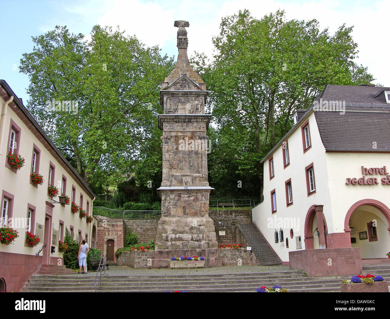 (dpa file) The Igel Pillar pictured in Igel, Germany, in 2006. The Igel ...
