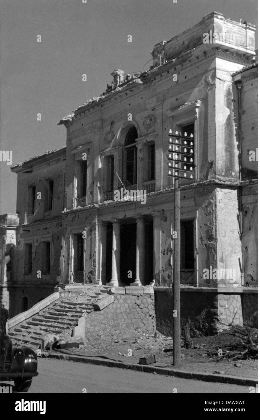 events, Second World War / WWII, Greece, Balkans Campaign 1941, house ...