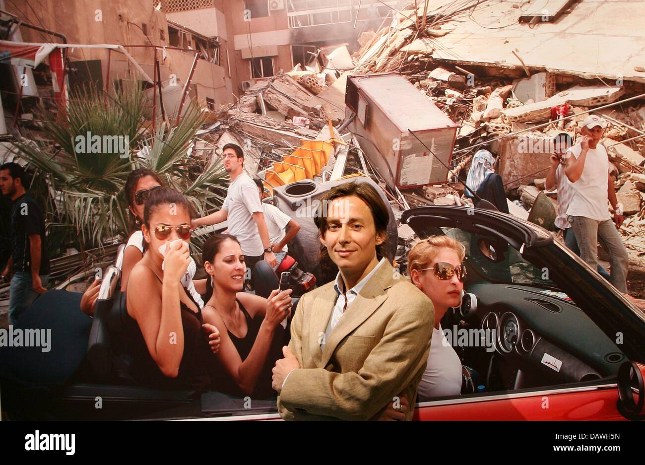 US photojournalist Spencer Platt poses in front of his 'World Press ...