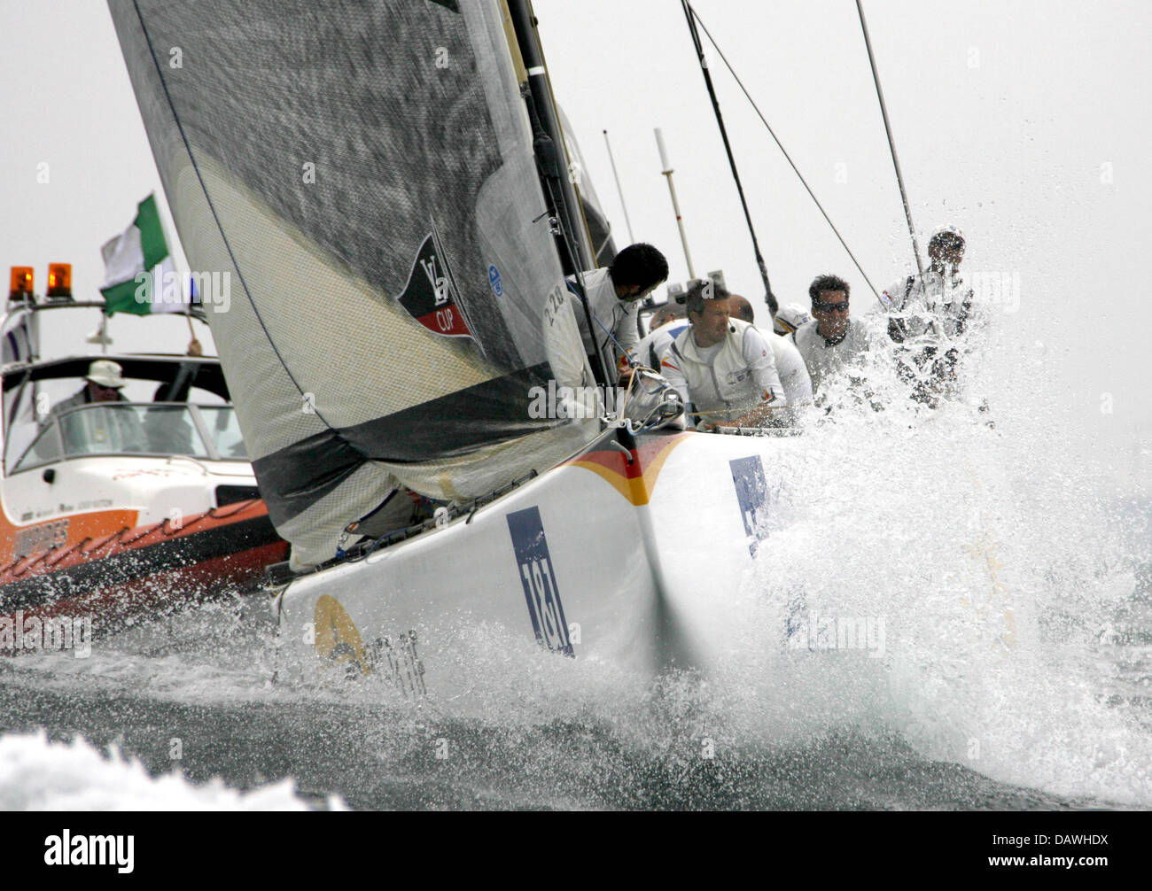 German yacht 'Germany 1' shown in action during flight eight of ...