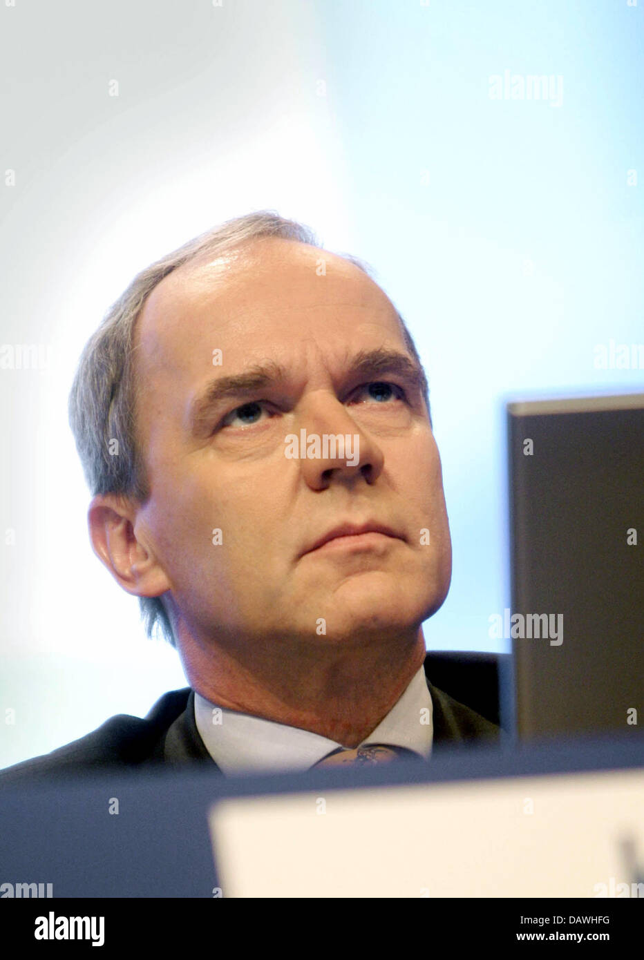 New Merck-CEO, Karl-Ludwig Kley, is pictured at the annual general ...