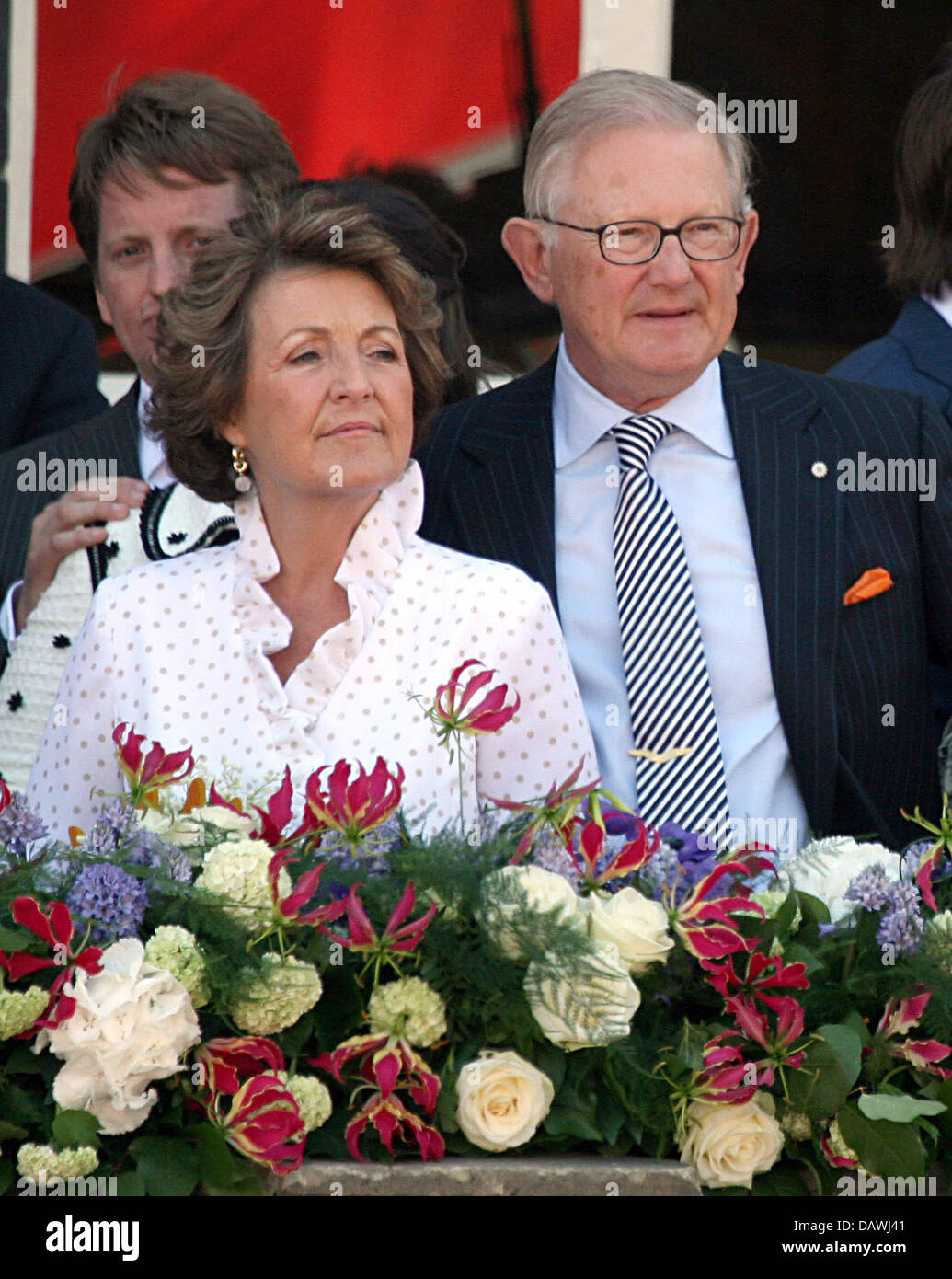 Princess Margriet and her husband Mr. Pieter van Vollenhoven shown ...