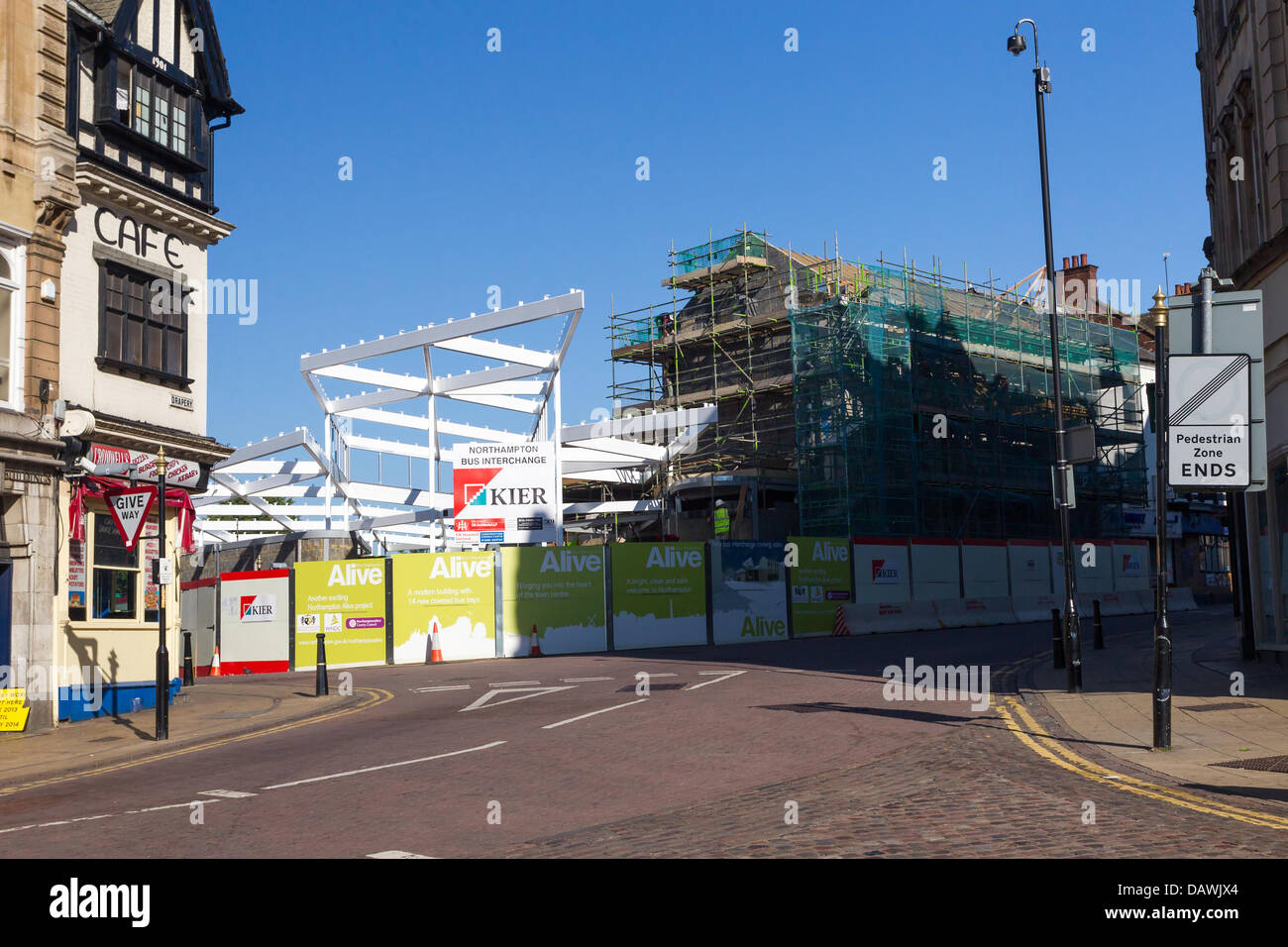 Northampton, UK. 19th July, 2013. Northampton. Bus Interchange Building ...